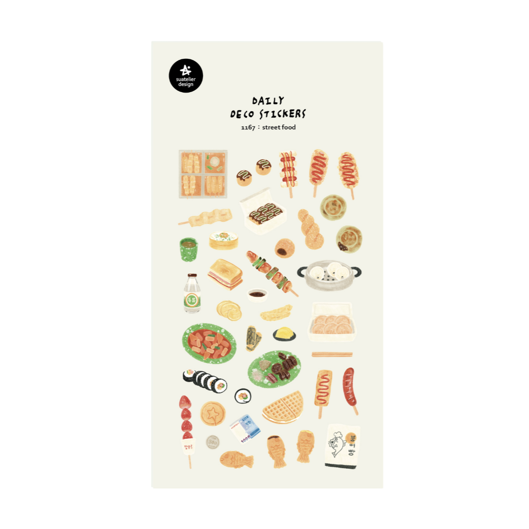 Suatelier Daily Deco Stickers - Street Food – WashiWednesday